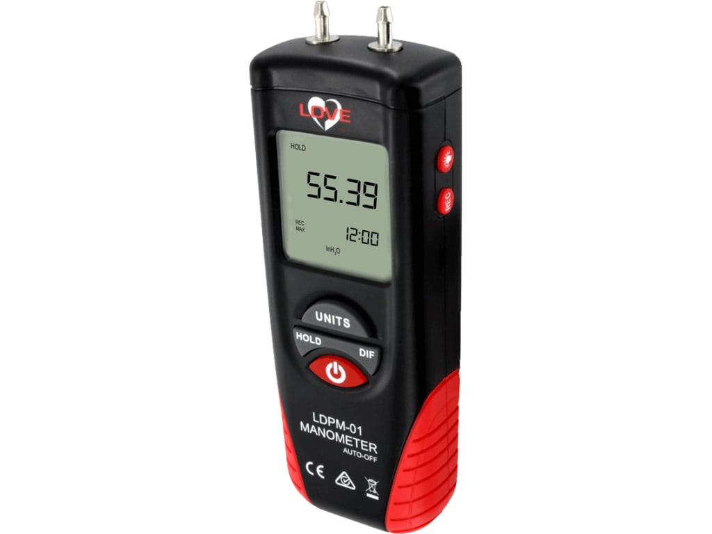 Dwyer LDPM-01 - Digital Differential Pressure Manometer, ±55.40, 0.01 ...