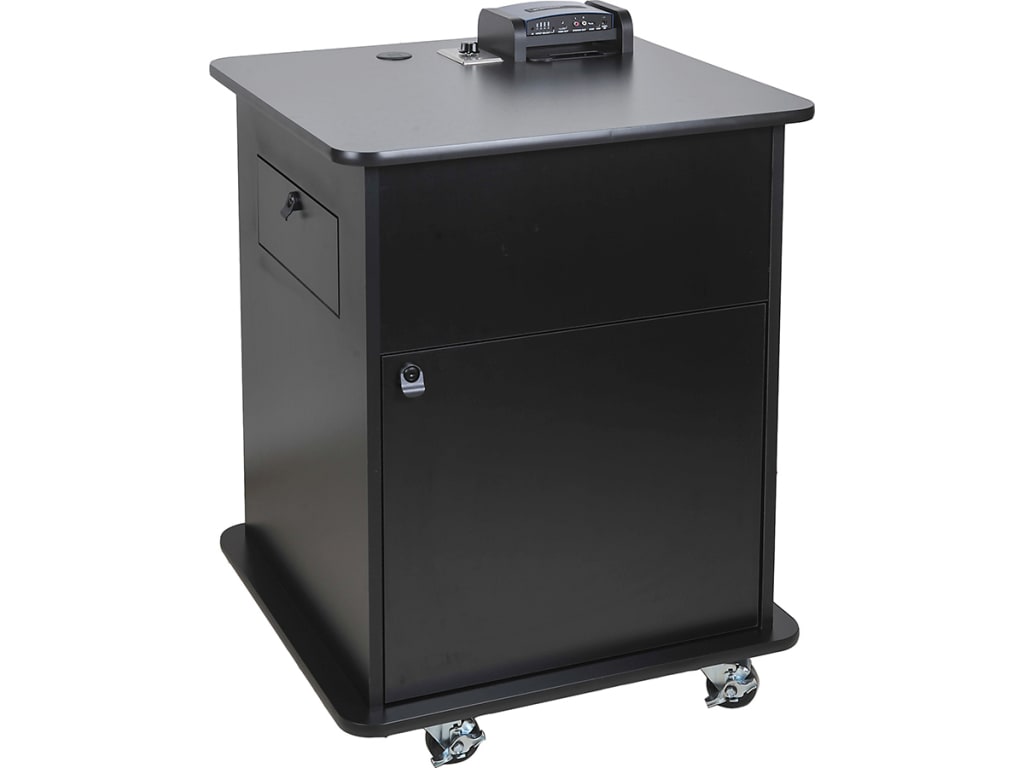 ELMO ECARTMXP-82 Classroom Cart Bundle - CRT-1 + PS111 SWITCHER + CRA-1 ...