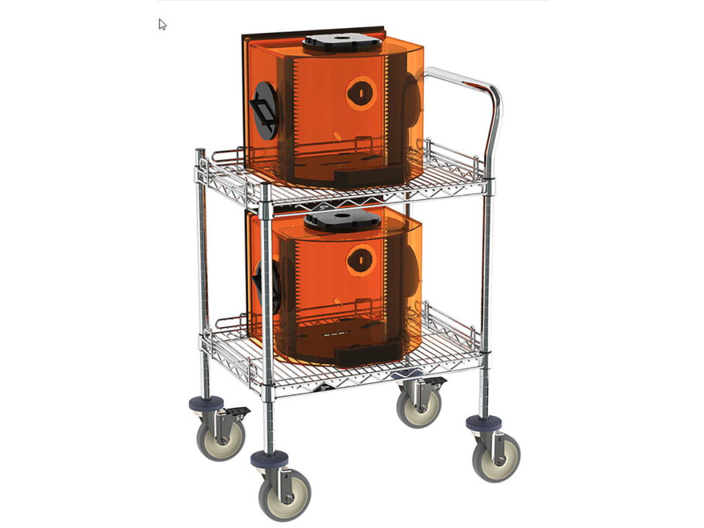 Metro ESDMW-1836NC-2 - ESD Utility Cart, Chrome, Two Shelf, 18" x 36 ...