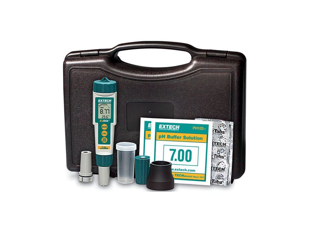 Extech EX800 Chlorine Tester - Style (pH Meters): Hand-Held, Minimum pH ...