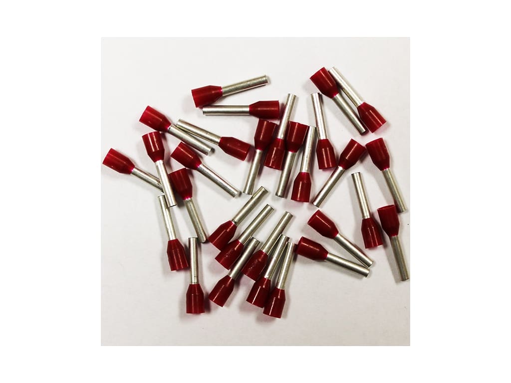 Eclipse Tools 701-024-100 - Insulated Red Wire Ferrules, 16 AWG x 18mm ...