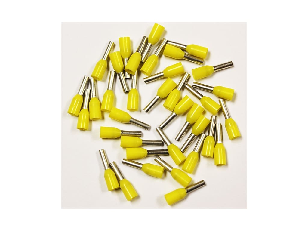 Eclipse Tools 701-031-100 - Insulated Yellow Wire Ferrules, 18 AWG x ...
