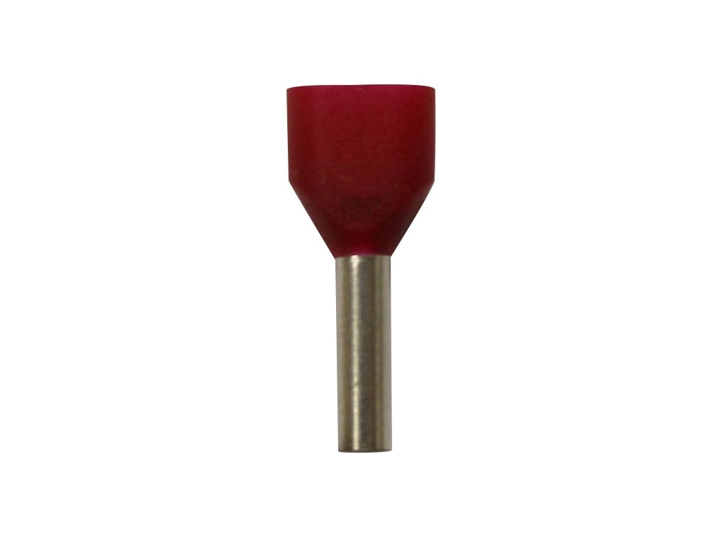 Eclipse Tools 701-090-100 - Twin Red Wire Ferrules, 2x18 AWG x 16mm, 100 pcs | TEquipment
