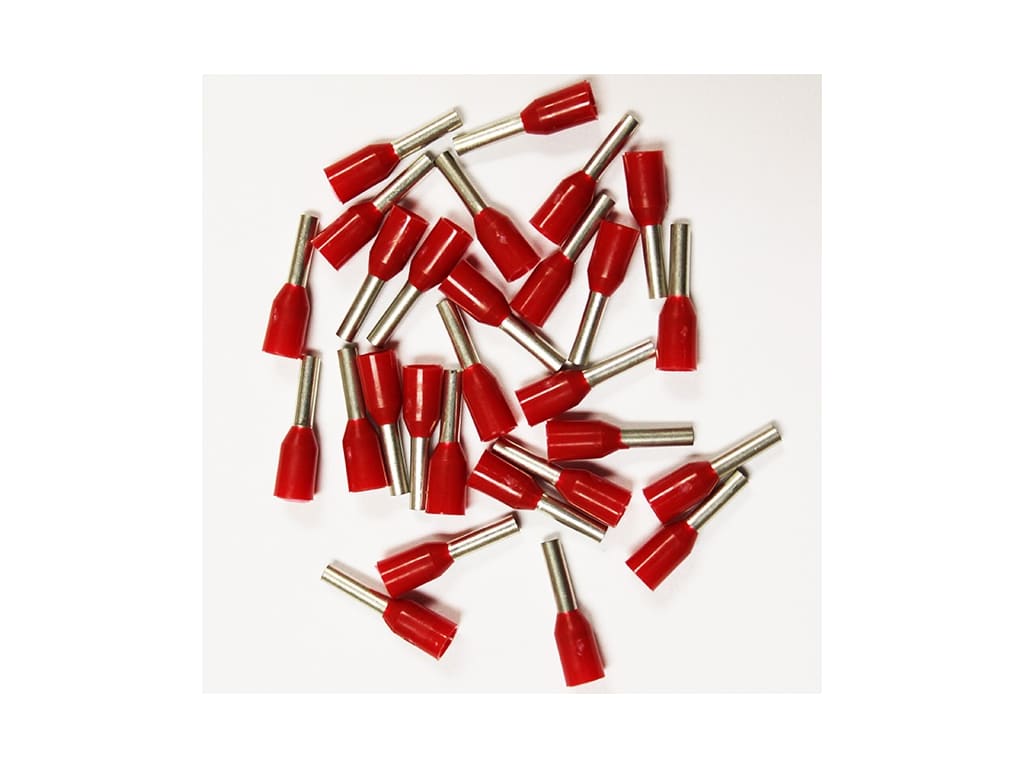 Eclipse Tools 701-099-100 - Insulated Red Wire Ferrules, 18 AWG x 14mm ...