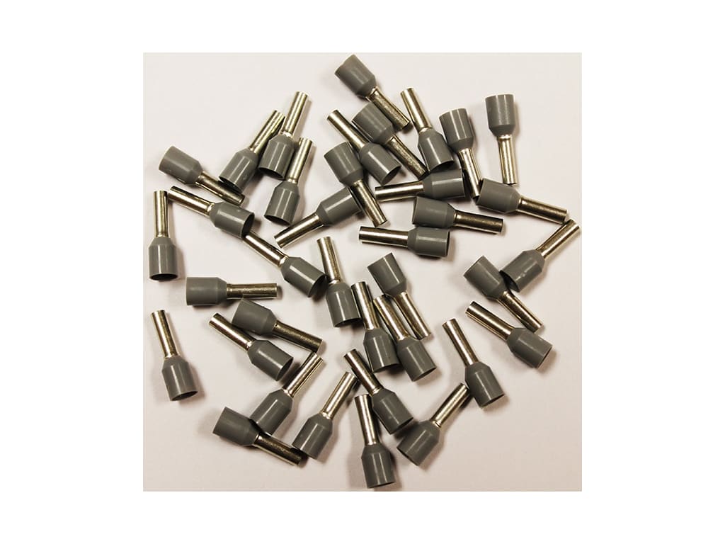 Eclipse Tools 701-102-100 - Insulated Gray Wire Ferrules, 14 AWG x 15mm ...