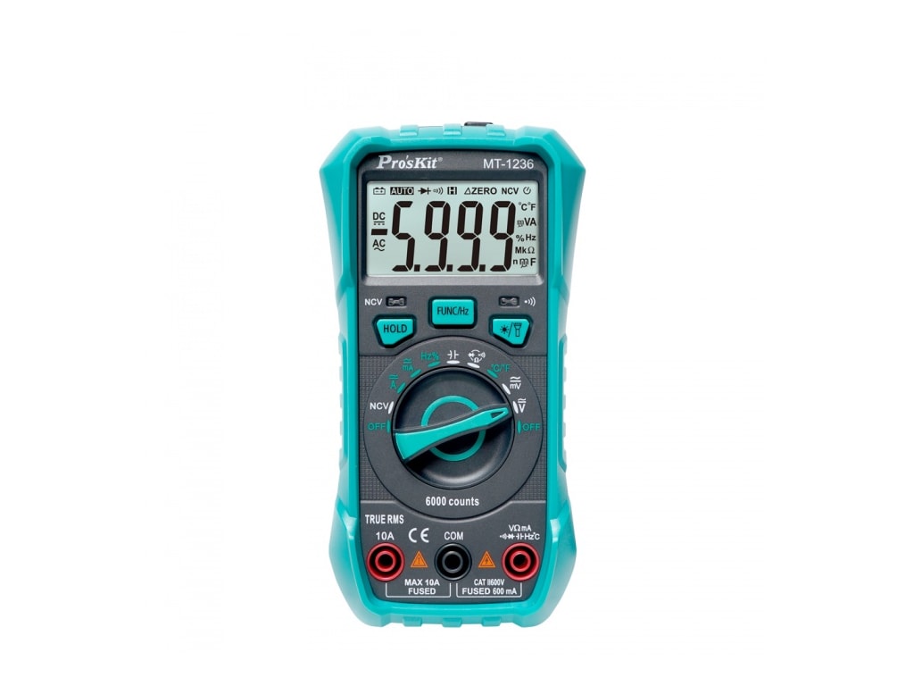 Eclipse Tools MT-1236 - 3-5/6 True RMS Compact Digital Multimeter, 600V ...