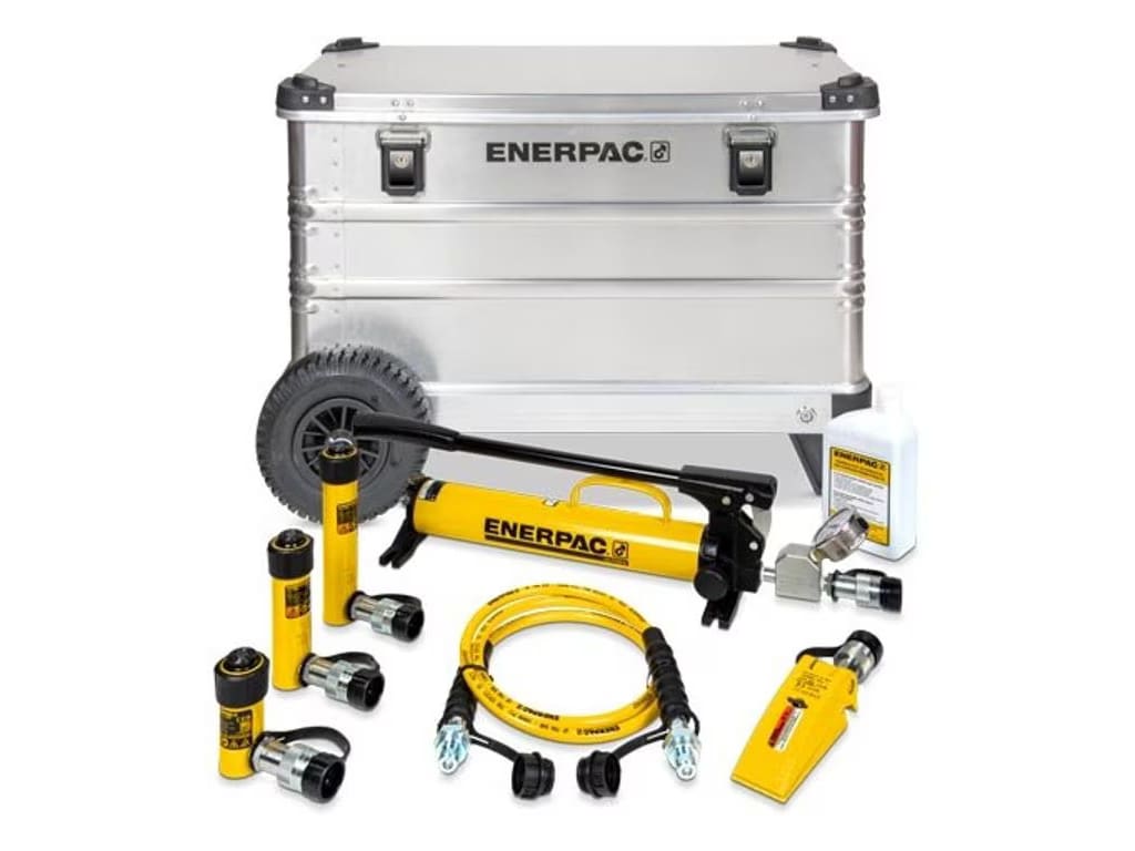 Enerpac SC05HTBW - Three Hydraulic Cylinders and Hand Pump Wheeled ...