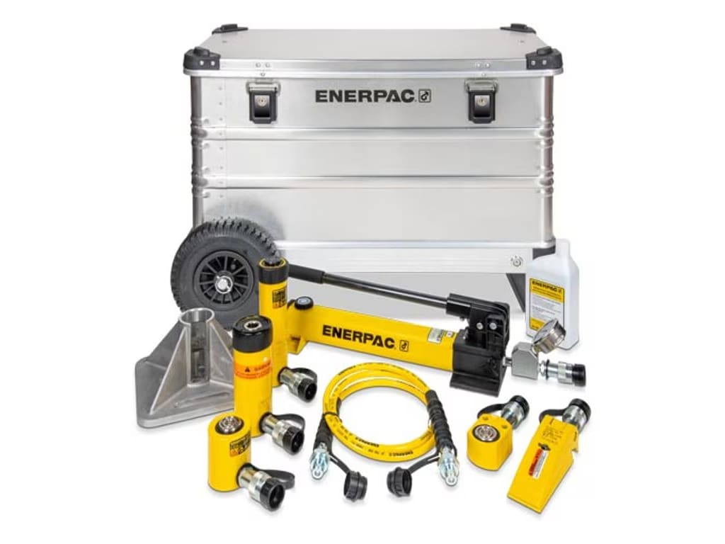 Enerpac SC10HTBW - Three Hydraulic Cylinders and Hand Pump Wheeled ...