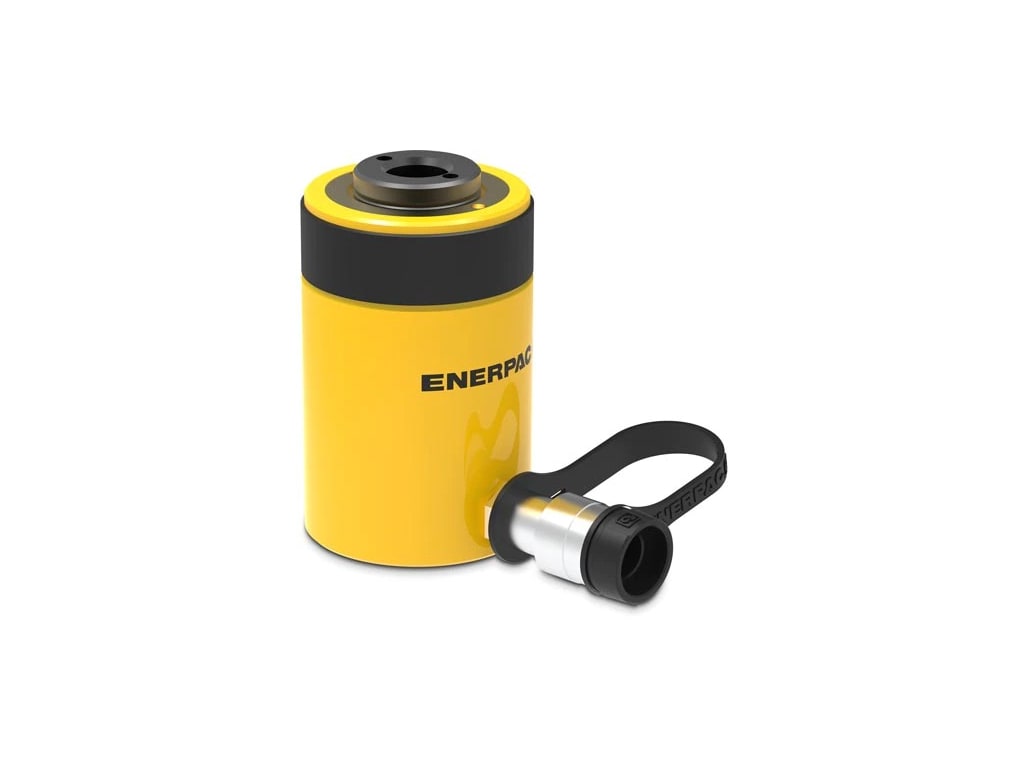 Enerpac SCH202FP - 20 Ton, 2" Stroke, Hollow Hydraulic Cylinder & Foot ...