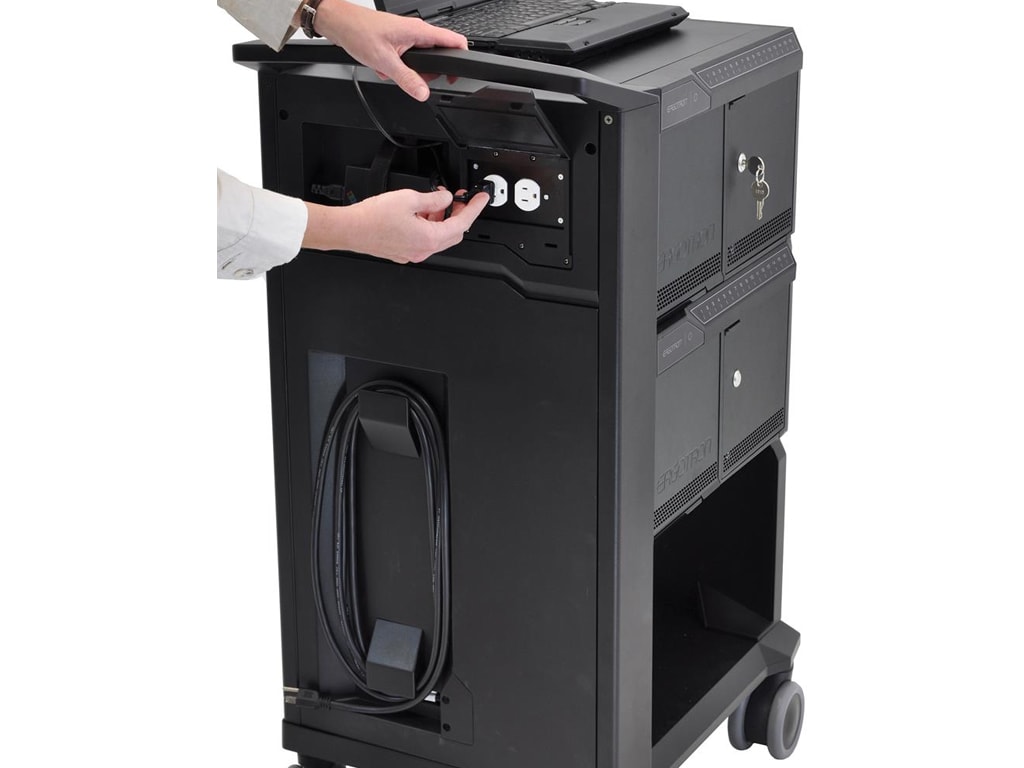 Ergotron DM32-1004-2 Tablet Management Cart 32, 2.4 with ISI, EU ...