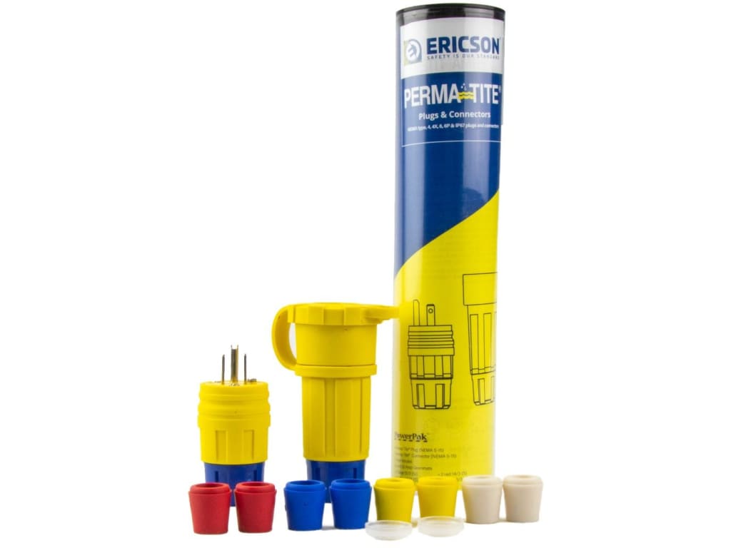 Ericson 14W47PP - Perma-Tite PowerPak, Straight Blade Plug & Connector ...