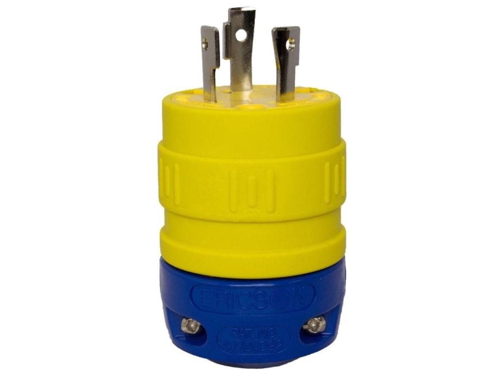 Ericson 2510-P - Locking Type Plug, NEMA L5-30, Perma-Link Industrial ...