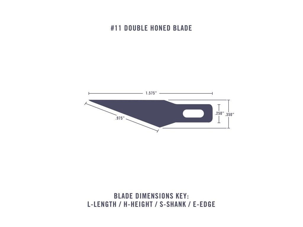 Excel 50011 - #11 Double Honed Replacement Blade, Carbon Steel, 500 pcs ...