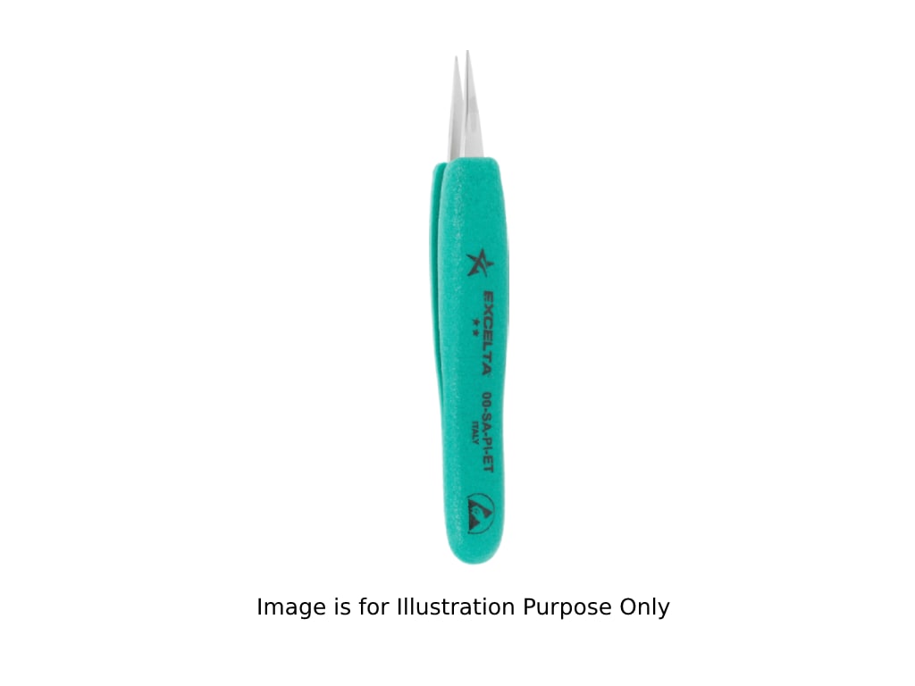 Excelta 00-SA-PI-ET2 - Tweezers, Style 00, Smooth Points, Double Dipped ...