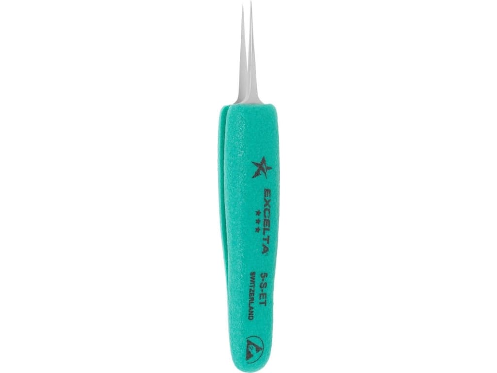 Excelta 5-S-ET - 3 Star Straight Tapered Ultra Fine Point Tweezer ...