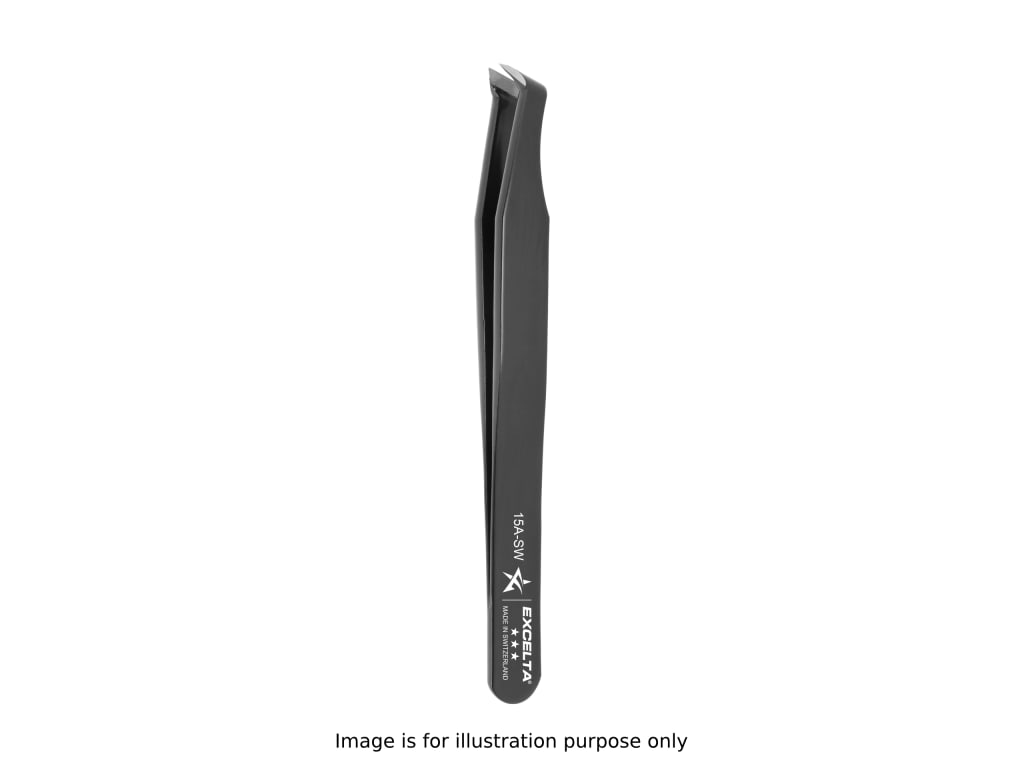 Excelta 15A-SW-H - 70° Angulated Radius Edge Cutting Tweezer, 4.5 ...