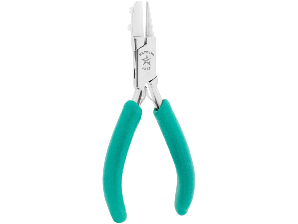 Excelta 2833 - Flat/Round Soft Nose Plier, Replaceable Tip, SS/Nylon ...