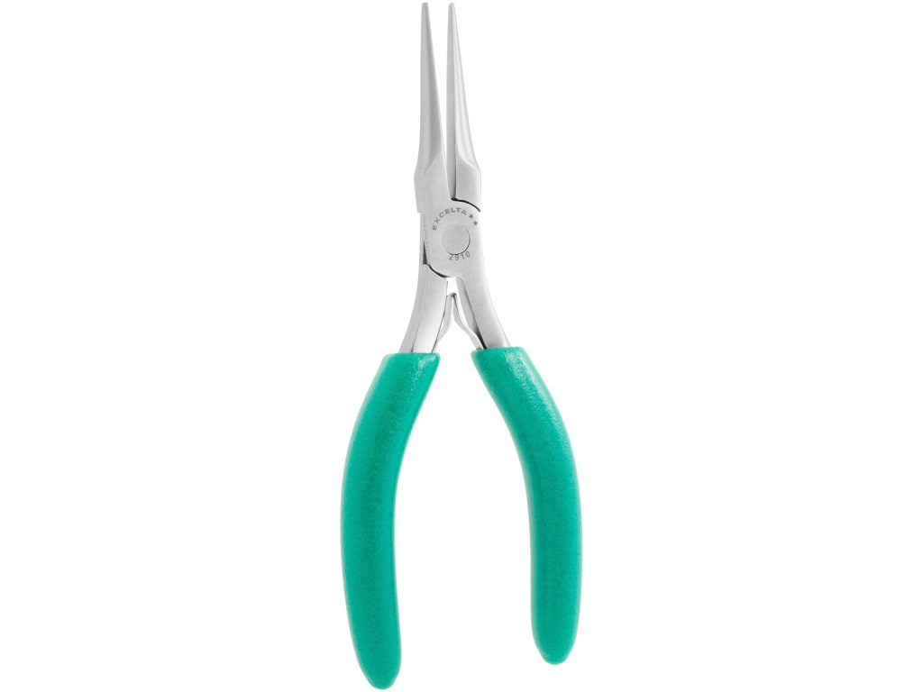 Excelta 2910 Pliers, Large Needle Nose, Smooth, 1.810" Jaw, 6.5" OAL ...