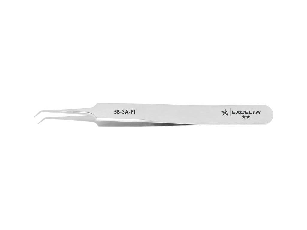 Excelta 5B-SA-PI - Tweezers, Bent, Ultra Fine Point, Anti-Magnetic ...