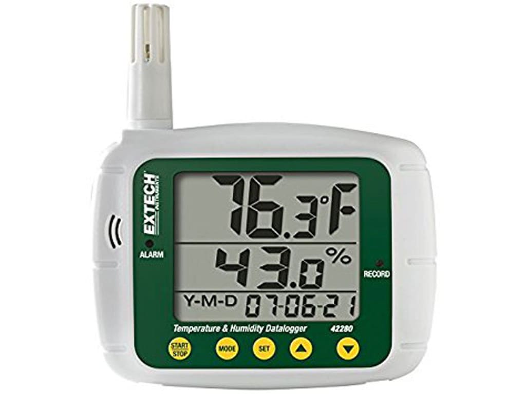 Extech 42280-NIST Temperature Dataloggers - Max Temperature: 144 F, Min ...