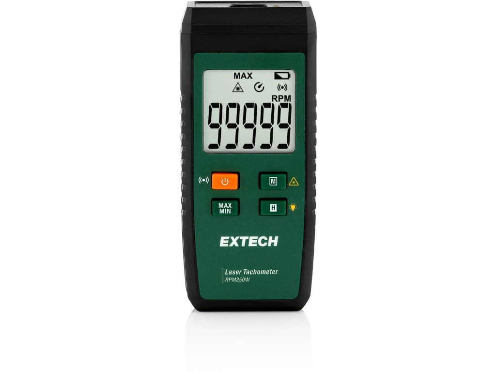 Extech RPM250W - Laser Tachometer with Connectivity to ExView App ...