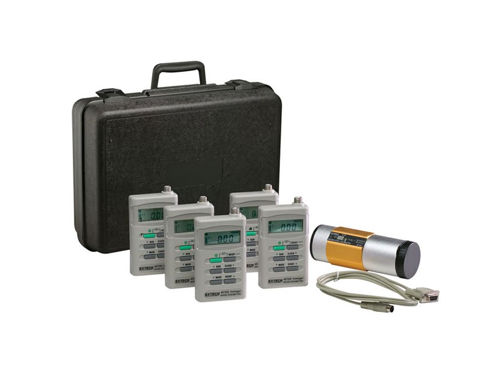 Extech 407355-KIT-5 Sound Level Meters - Minimum Sound Level: 70 dB ...