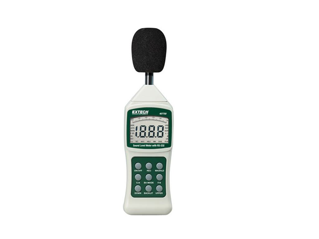 Extech 407750 Sound Level Meters - Minimum Sound Level: 30 dB, Maximum ...