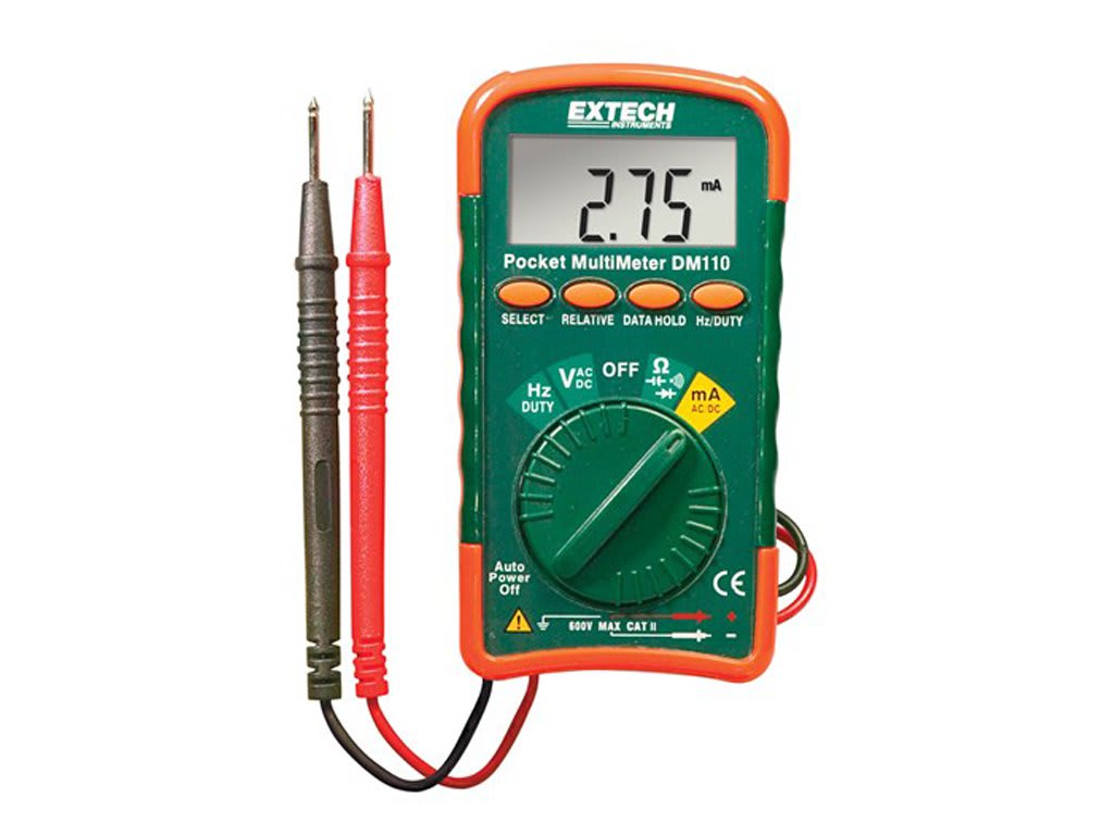 Extech DM110 Autoranging Ultra Compact Pocket Multimeter | TEquipment