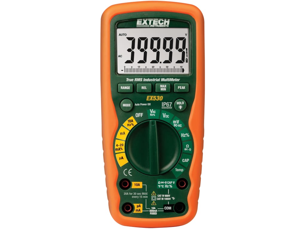 Extech EX530 - Heavy Duty True RMS Industrial Multimeter | TEquipment