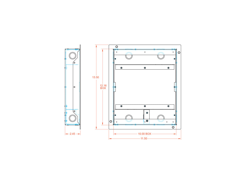 FSR FL-540P-2.25-B 2.25-inch Deep FL-540P Floor Box - Non-UL | Touchboards