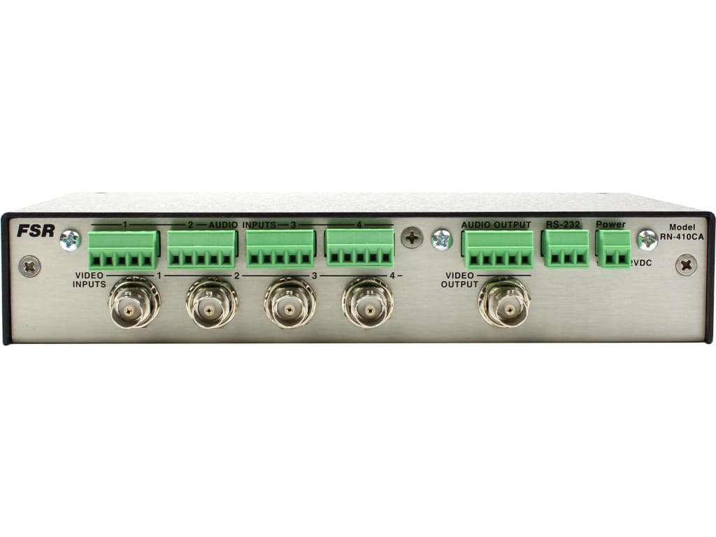FSR RN-410CA - 4x1 Composite Video and Stereo Audio Switcher | Touchboards