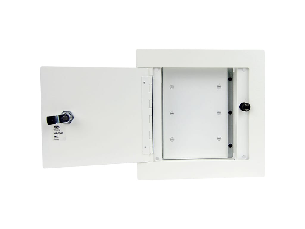 FSR WB-3G-C - Locking Wall Box (White) | Touchboards