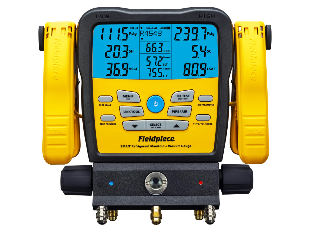 Fieldpiece SM382V - Three Port Wireless Refrigerant Manifold | TEquipment