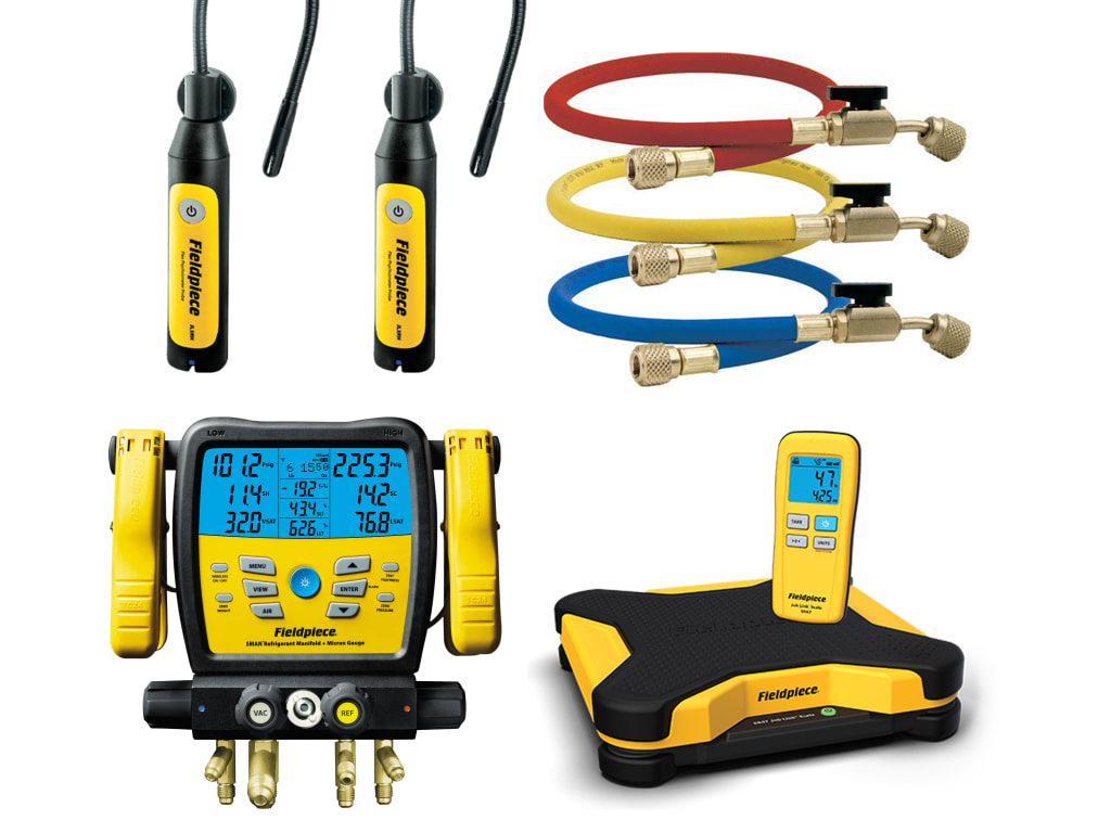 Fieldpiece Package with SM480V Manifold, SR47 Scale, Two JL3RH ...