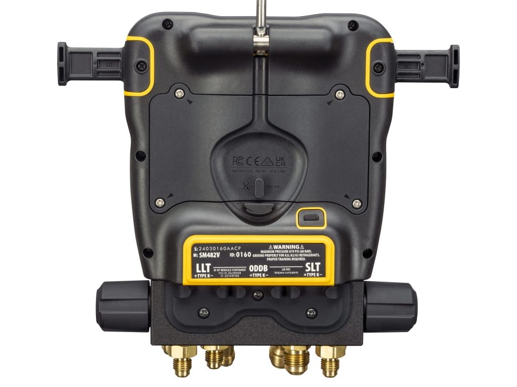 Fieldpiece SM482V - Package with 4 Port Wireless Refrigerant Manifold ...