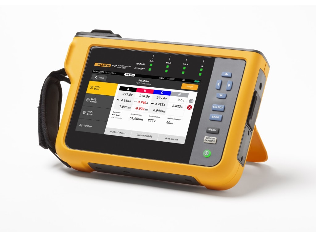 Fluke 1777/FPC - Three-Phase Power Quality Analyzer with 1-Year Premium ...