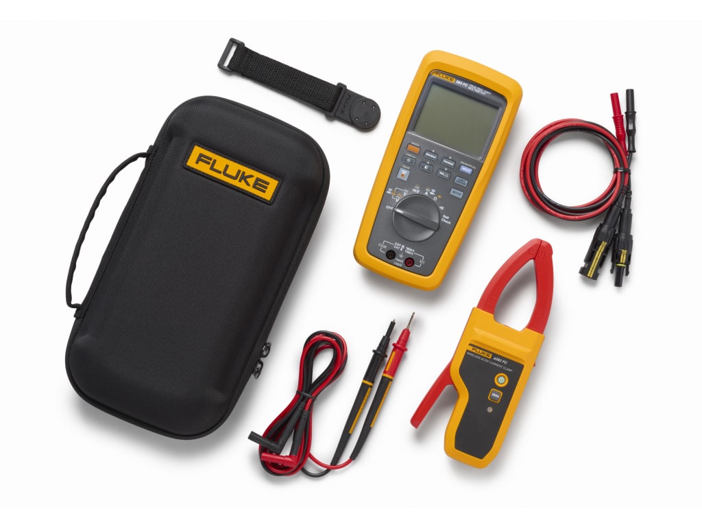 Fluke 283FC/PV - Solar Kit with CAT III 1500V TRMS Wireless Multimeter ...