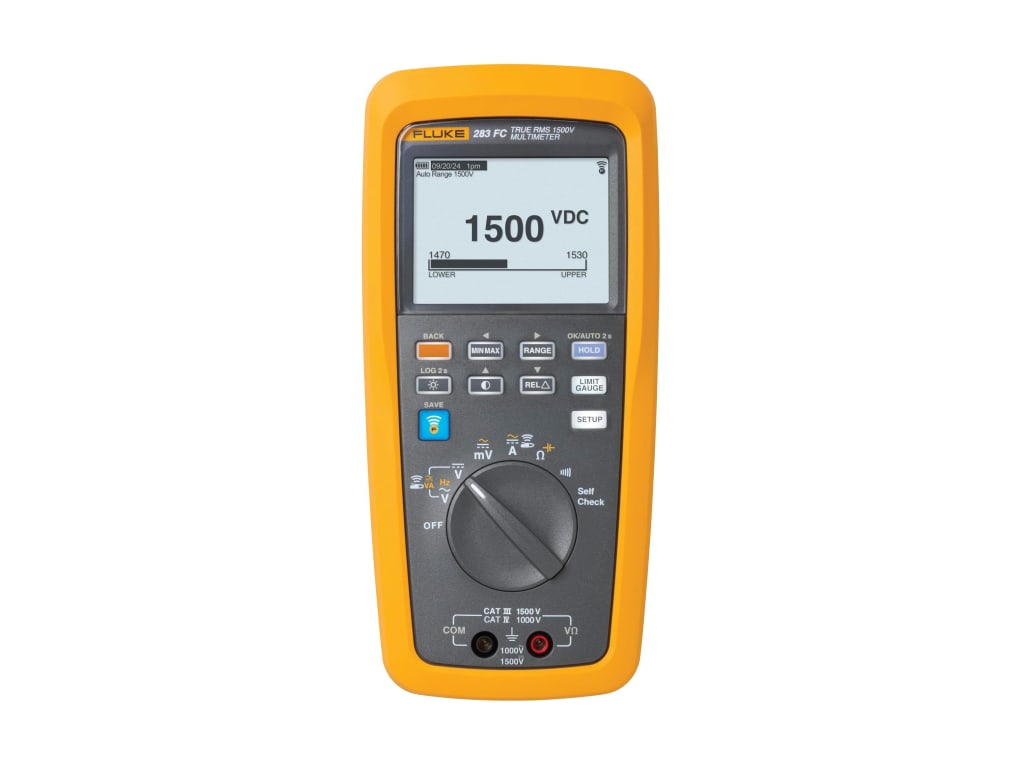 Fluke 283FC - CAT III 1500 V TRMS Wireless Multimeter | TEquipment