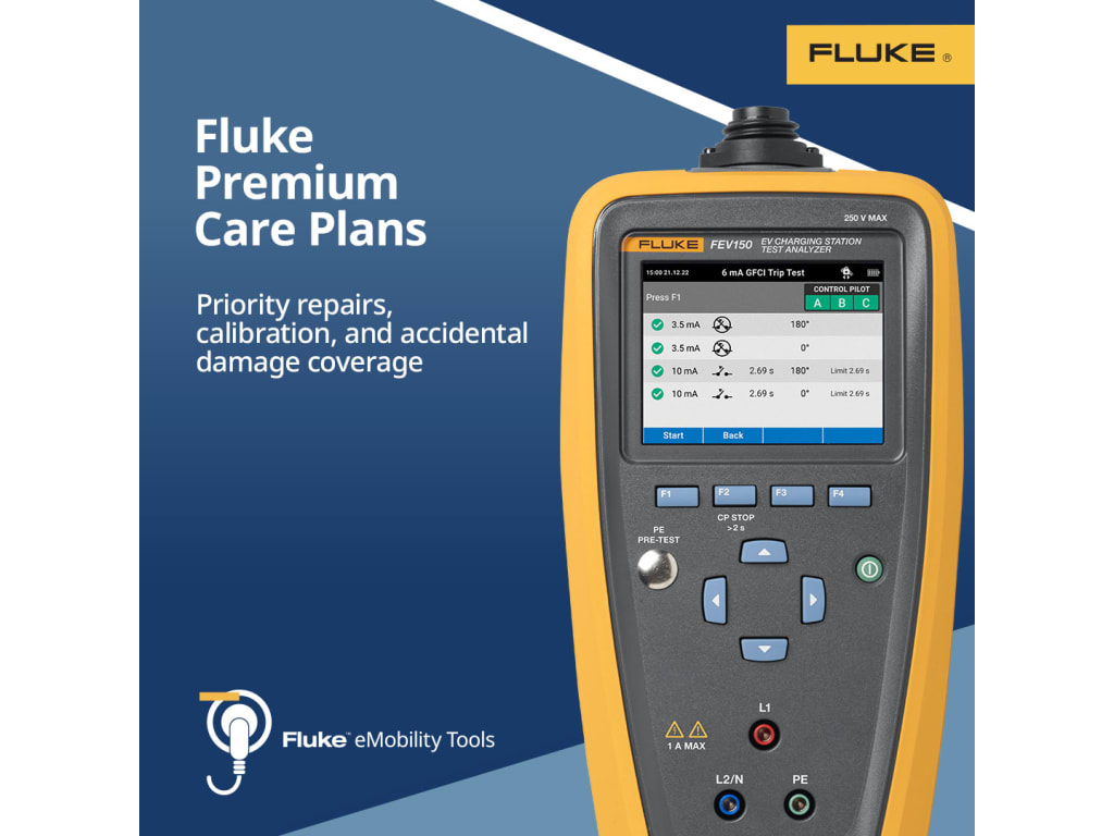 Fluke FEV150/TY1/FPC - EV Charging Station Analyzer with Type 1 Plug ...