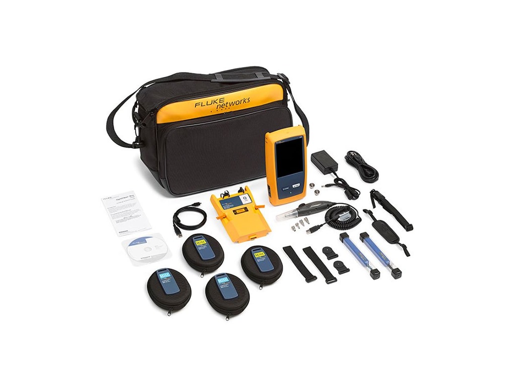 Fluke Networks OFP-100-QI OptiFiber Pro Quad OTDR with Inspection Kit ...