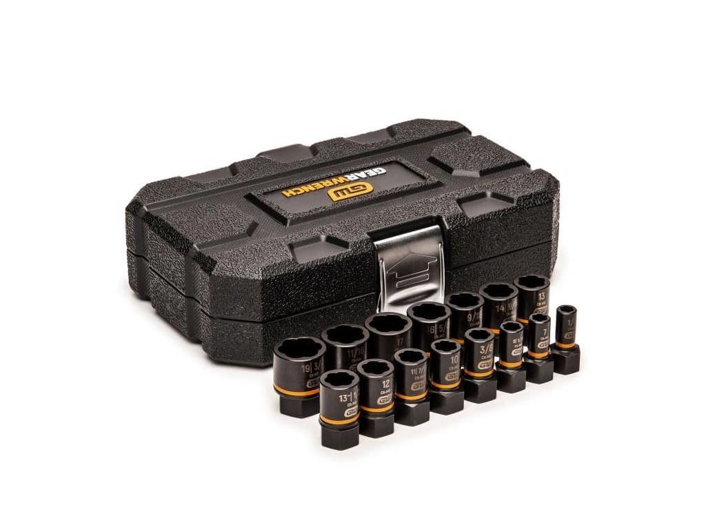 GEARWRENCH 84783 - Impact Extraction Socket Set, Bolt Biter, 1/4" & 3/8 ...