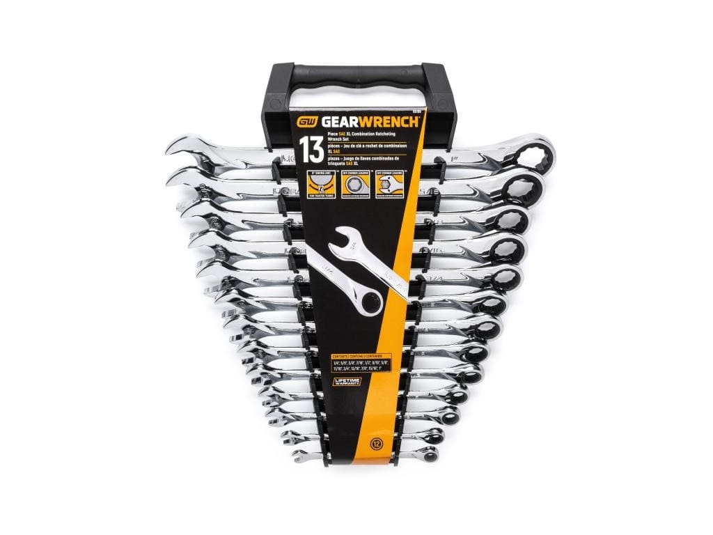 GEARWRENCH 85199 - 13 Piece 72-Tooth 12 Point XL Ratcheting Combination ...