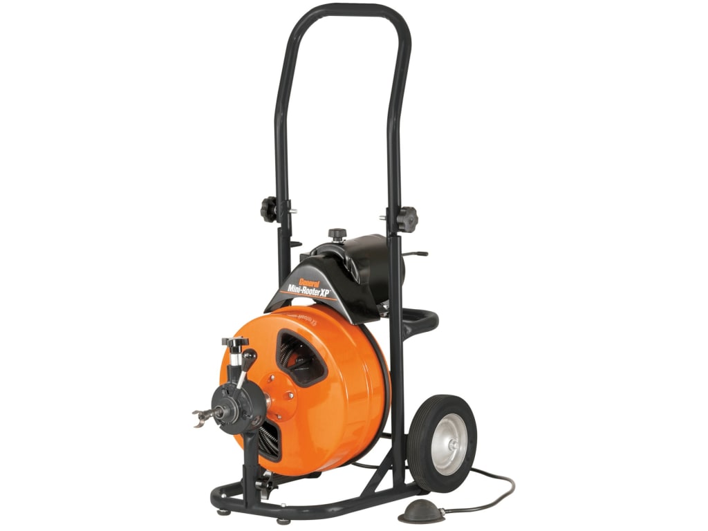 General Pipe Cleaners P-XP - Mini-Rooter XP Medium Line Drum Drain ...