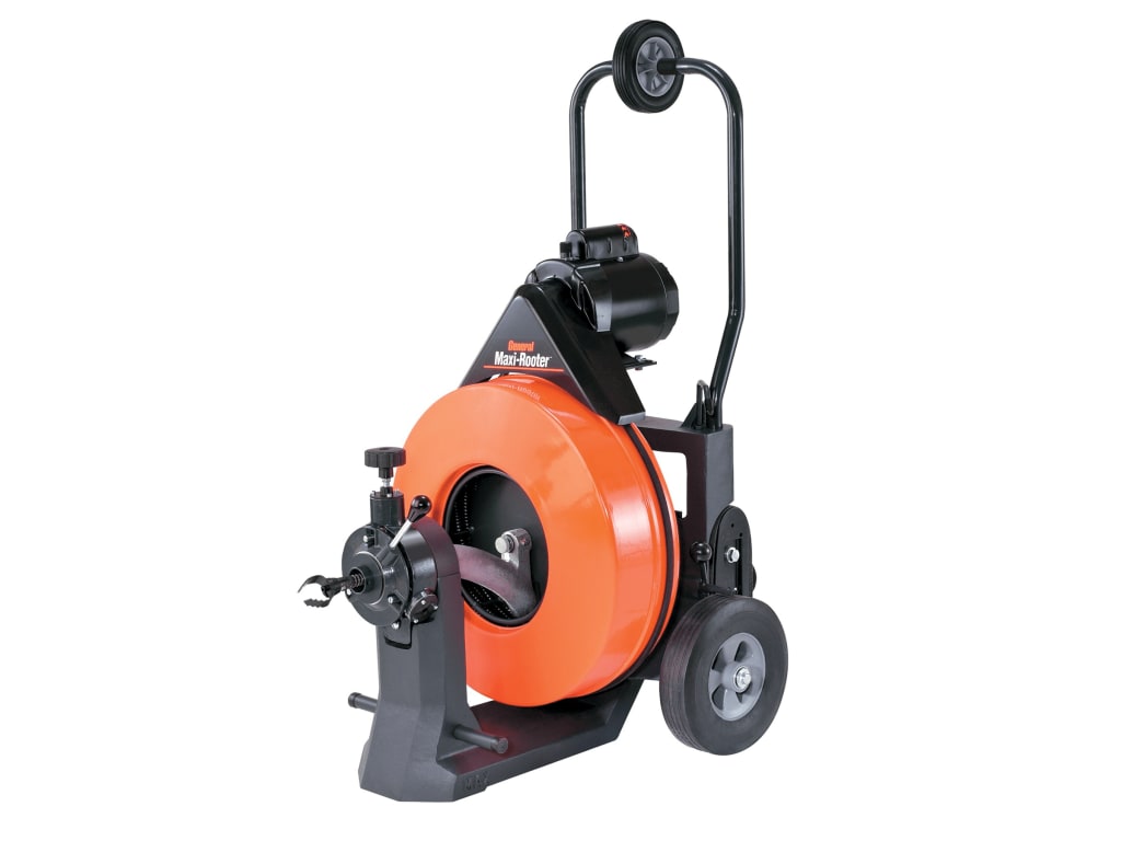 General Pipe Cleaners P-MX-B - Maxi-Rooter Drum Drain Cleaner Package ...