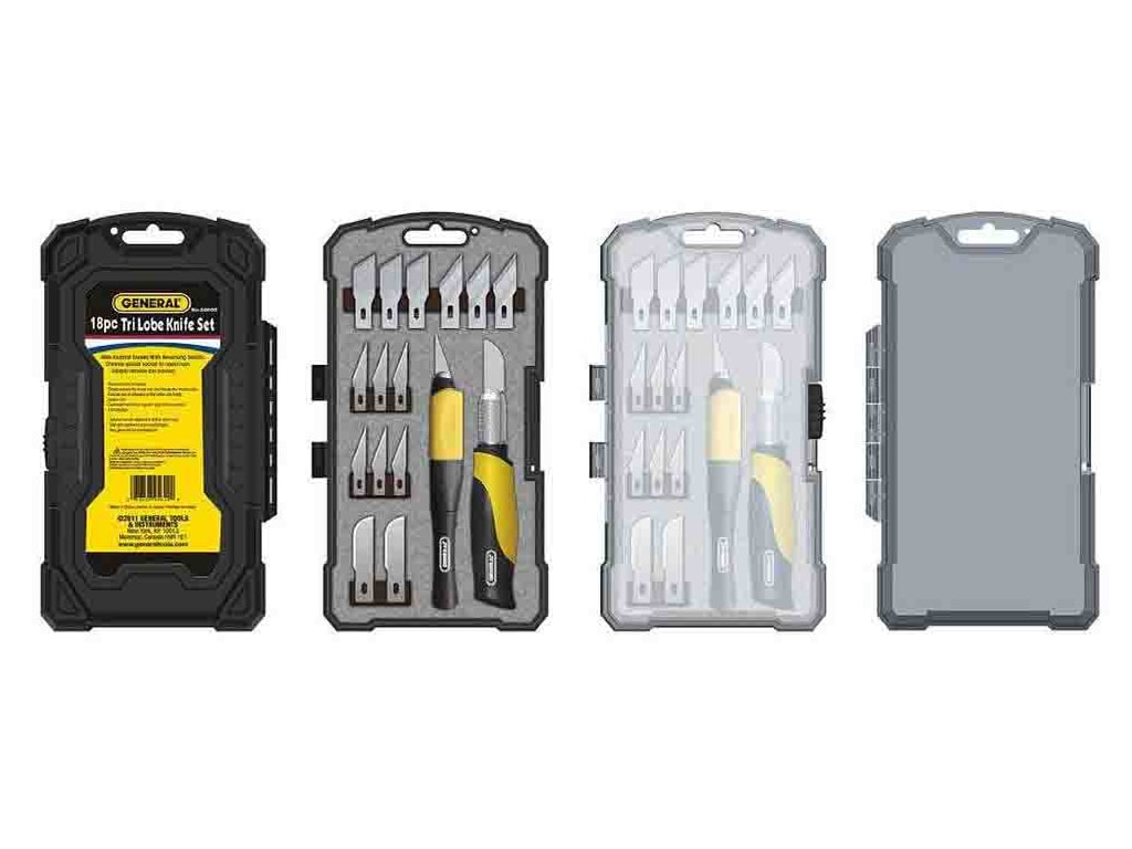 General Tools 95618 Precision Hobby Knife Set 18-Piece | TEquipment
