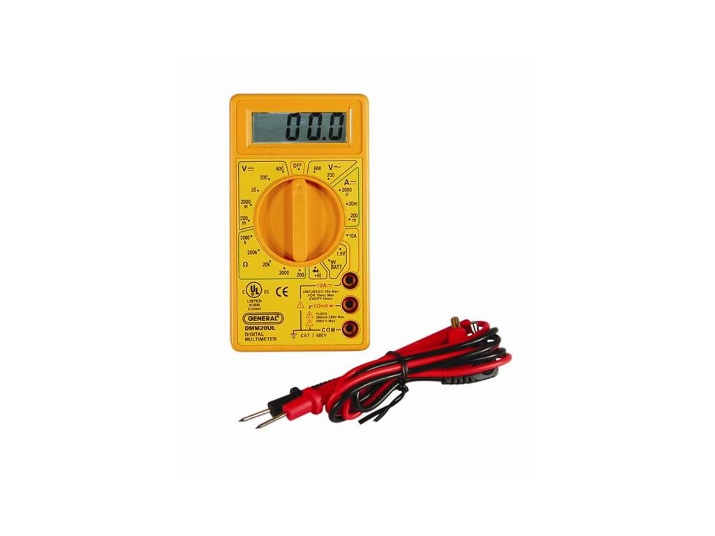 General DMM20UL Digital Multimeter UL Listed | TEquipment