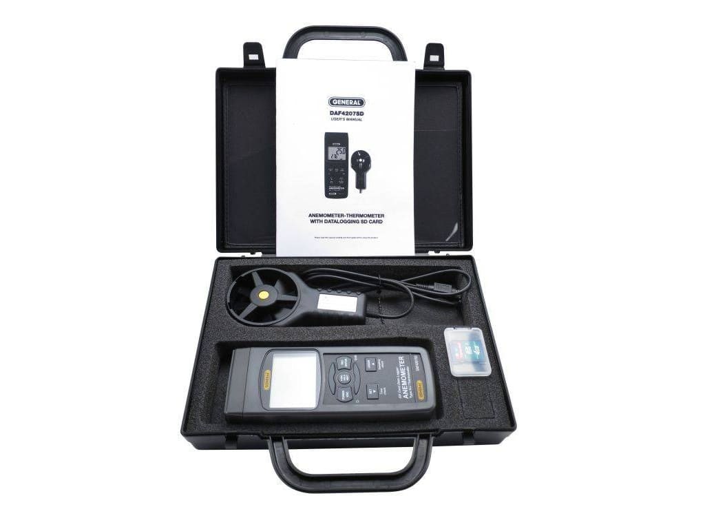 General Tools DAF4207SD - Data Logging Anemometer with SD Card | TEquipment
