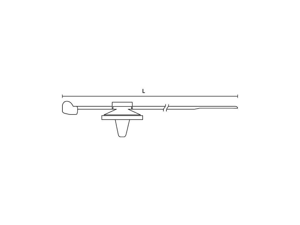 HellermannTyton 156-03942 - 2-Pc Low Profile Cable Tie/Arrowhead w Seal ...