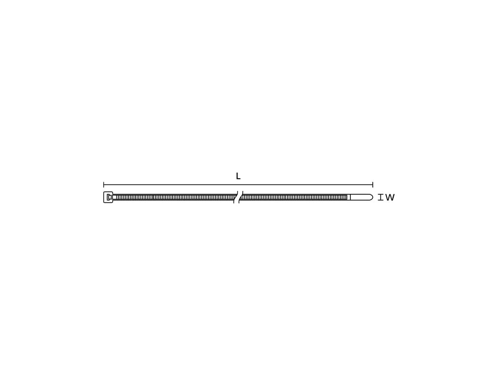 HellermannTyton T120R3H4 - Heavy Duty MilSpec Cable Tie, 15" Long, UL ...