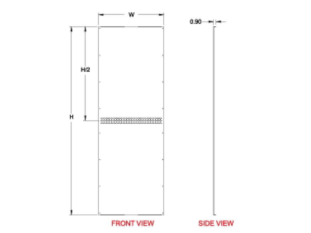Hammond HSIP188 1800 x 800 Side Mounting Inner Panel | TEquipment